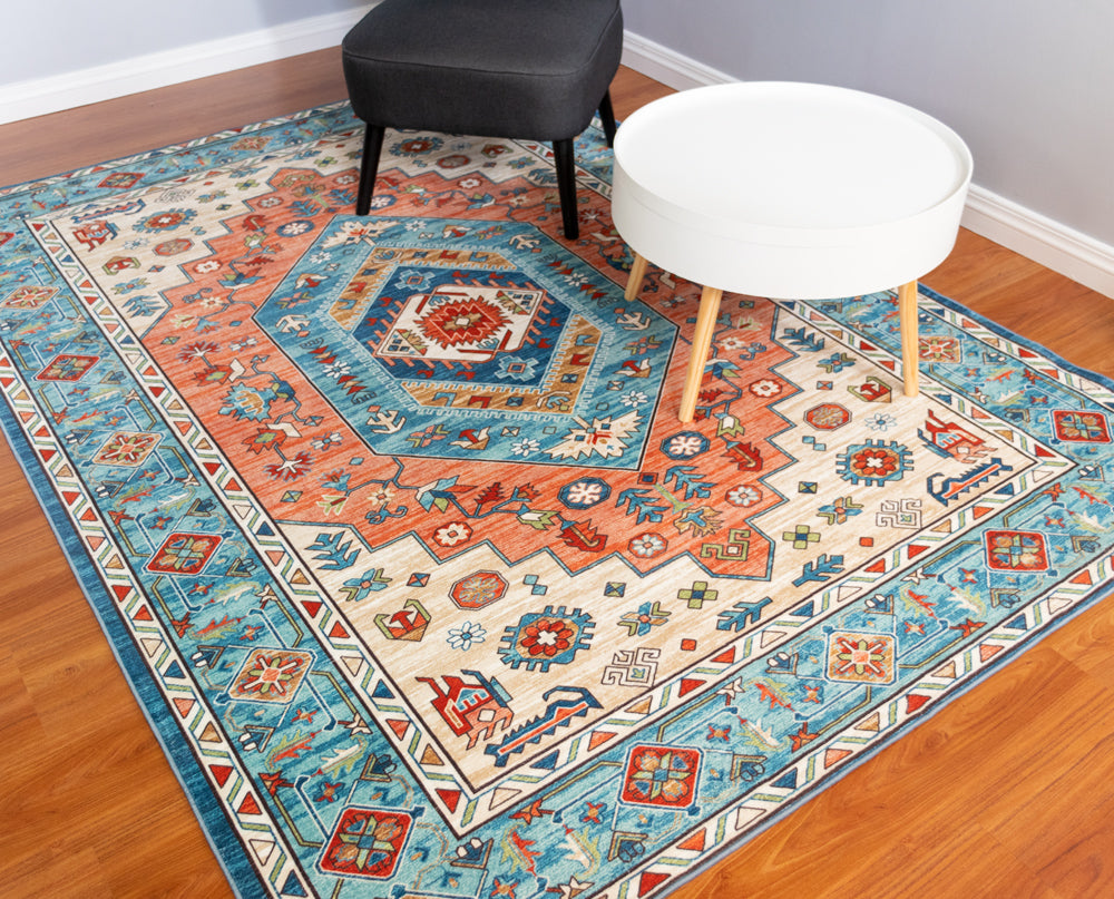 Multi-Colour Vintage Area Rug – Rug House NZ